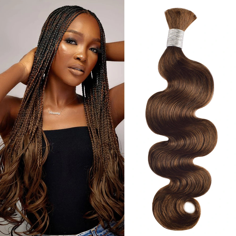 #4 100% Human Hair Braid Body Wave Styles CVOHAIR
